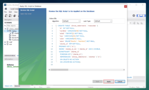 Crear tablas en MySQL - Norvic Software